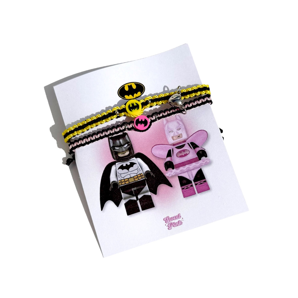 Pulseras LEGO Batman & Batgirl – Sweet Pink